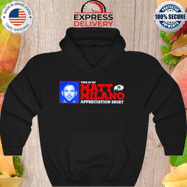 This is matt milano appreciation shirt, hoodie, sweater, long sleeve ...