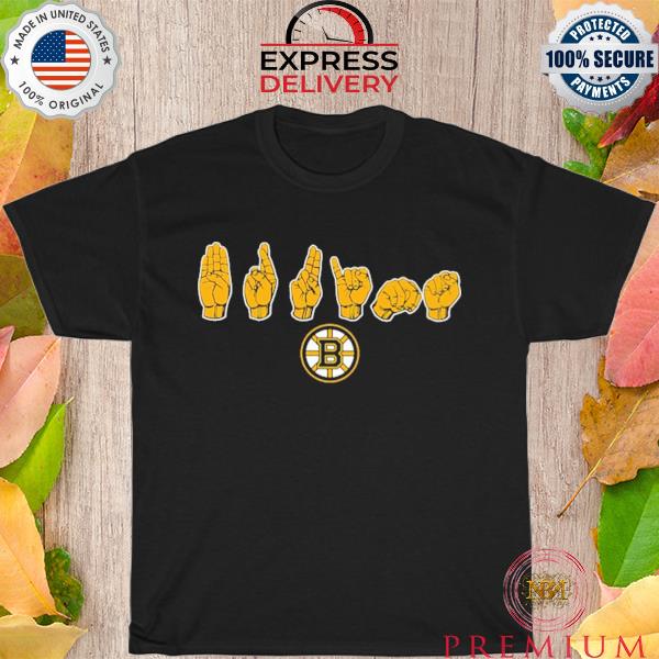 Sign language bruins shirt, hoodie, sweater, long sleeve and tank top