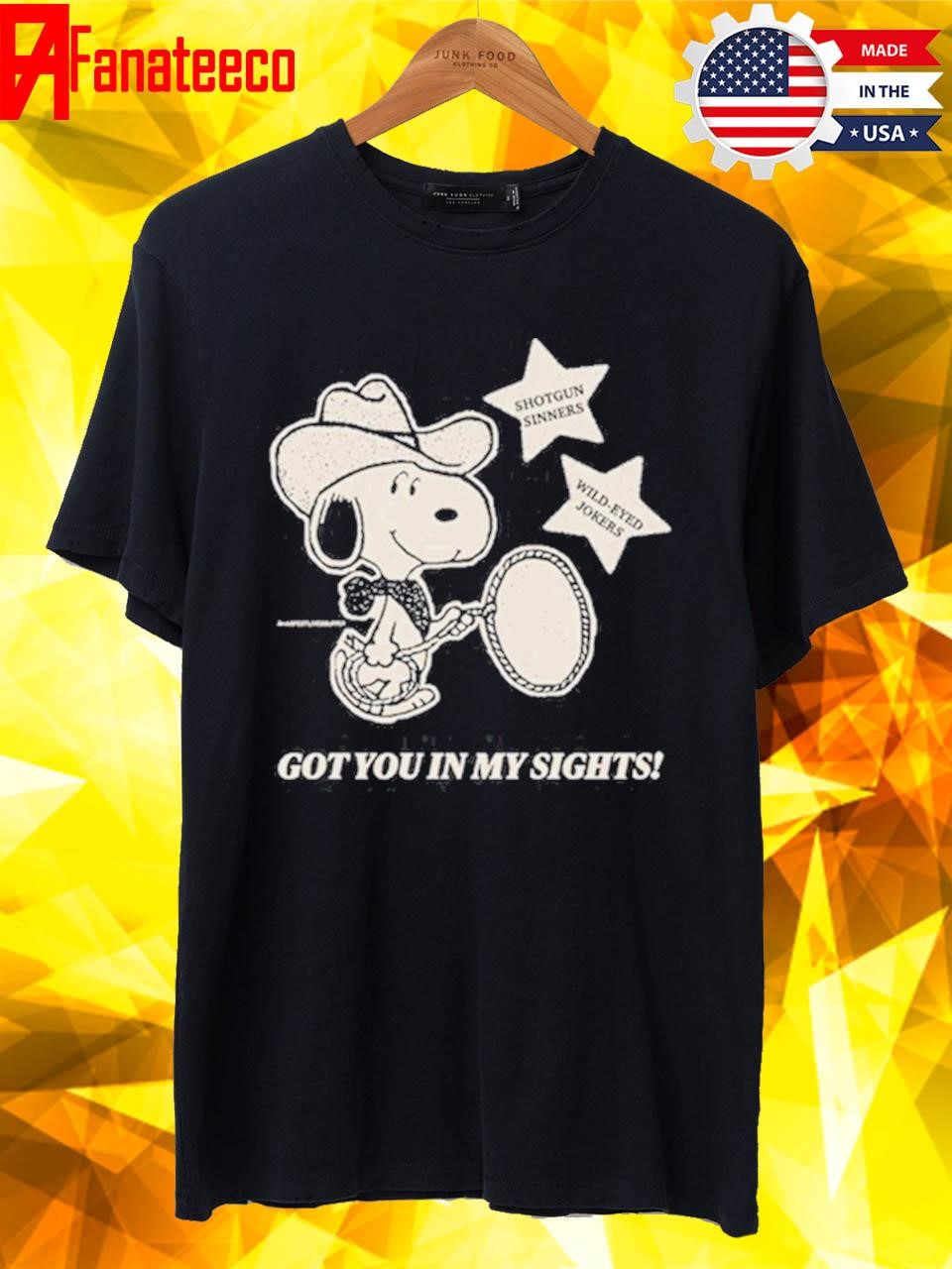 Official Snoopy Shotgun Sinners Got You In My Sights T Shirt, hoodie ...