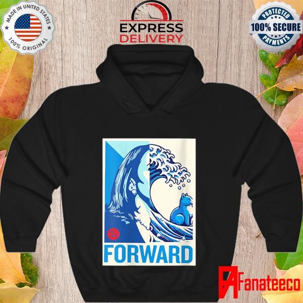 Kamala Harris cat blue wave forward shirt, hoodie, sweater, long sleeve ...