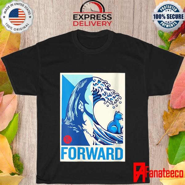 Kamala Harris cat blue wave forward shirt, hoodie, sweater, long sleeve ...