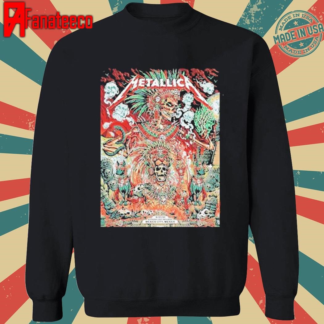 Metallica M72 CDMX Merch Shirt In Mexico City Estadio GNP Seguro In On ...