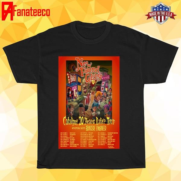 Top Poster New Found Glory Catalyst 20 Years Later Tour 2024 shirt, hoodie, sweater, long sleeve ...
