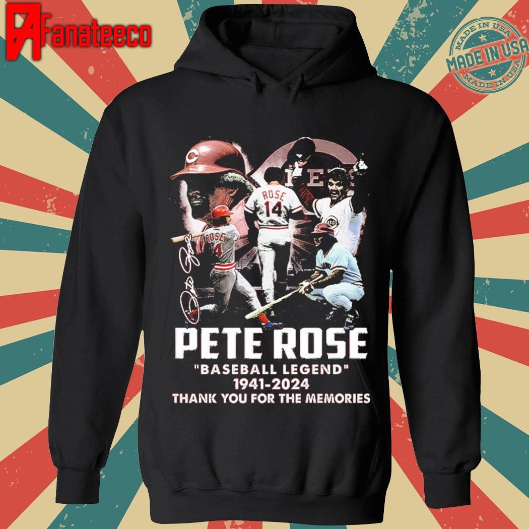 Pete Rose Reds Baseball Legend 1941-2024 Thank You For The Memories ...